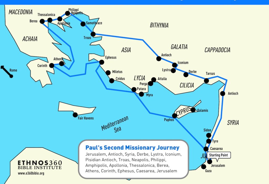 Timeline of Paul's Life and Missionary Journeys