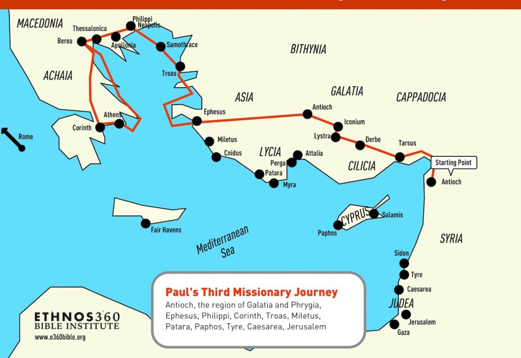 Timeline of Paul's Life and Missionary Journeys
